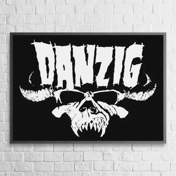 Danzig Poster, Danzig Logo Wall Poster – Posters Hall | Rare & Quality ...