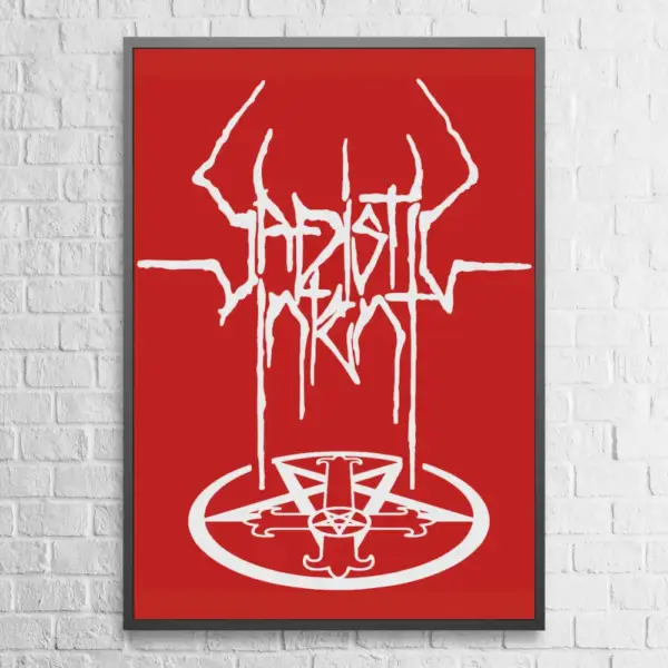 Sadistic Intent Poster, Sadistic Intent Logo Wall Poster – Posters Hall ...